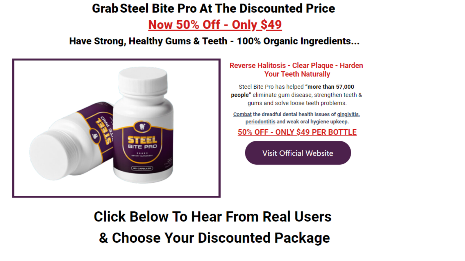 Steel Bite Pro Review: A Comprehensive Look at this Dental Supplement ...